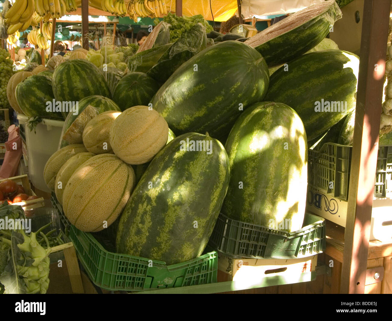melon, watermelon, fruit, fruit,stall, citrus fruit Stock Photo - Alamy