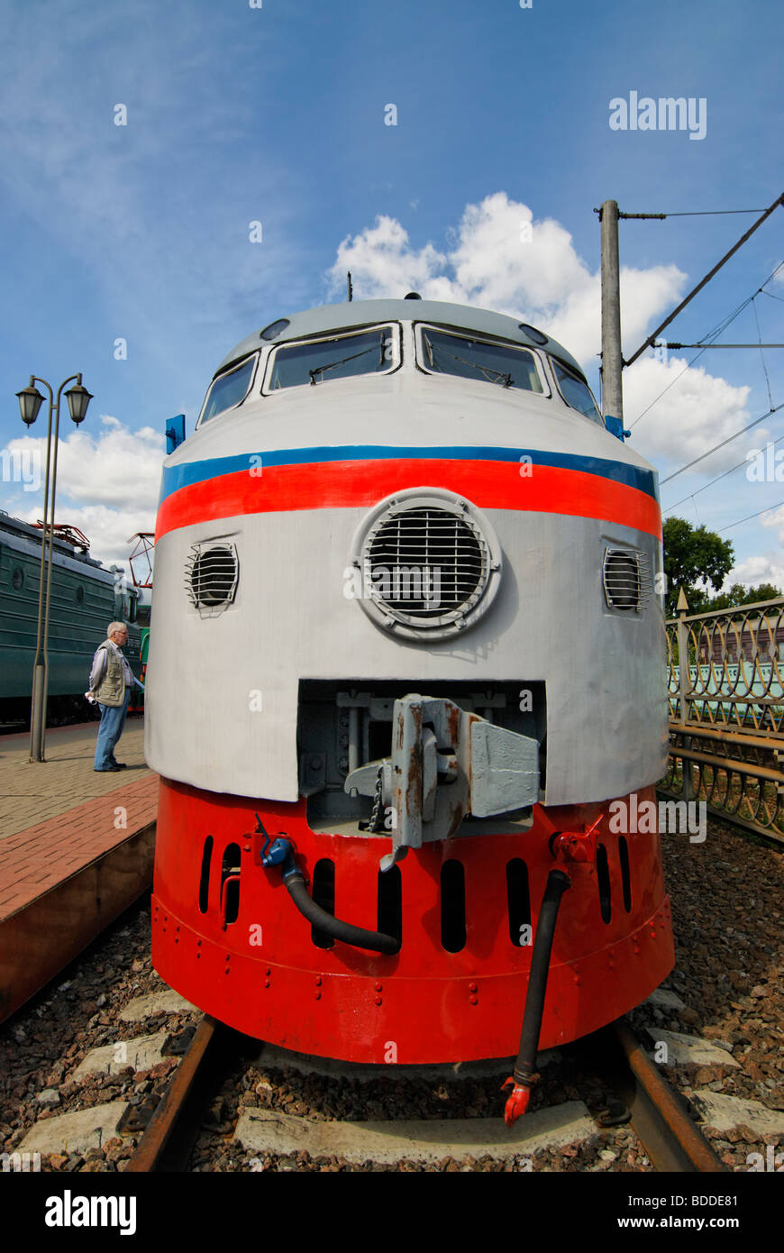 Russian high speed electric train ER200. Built in 1989 Stock Photo - Alamy