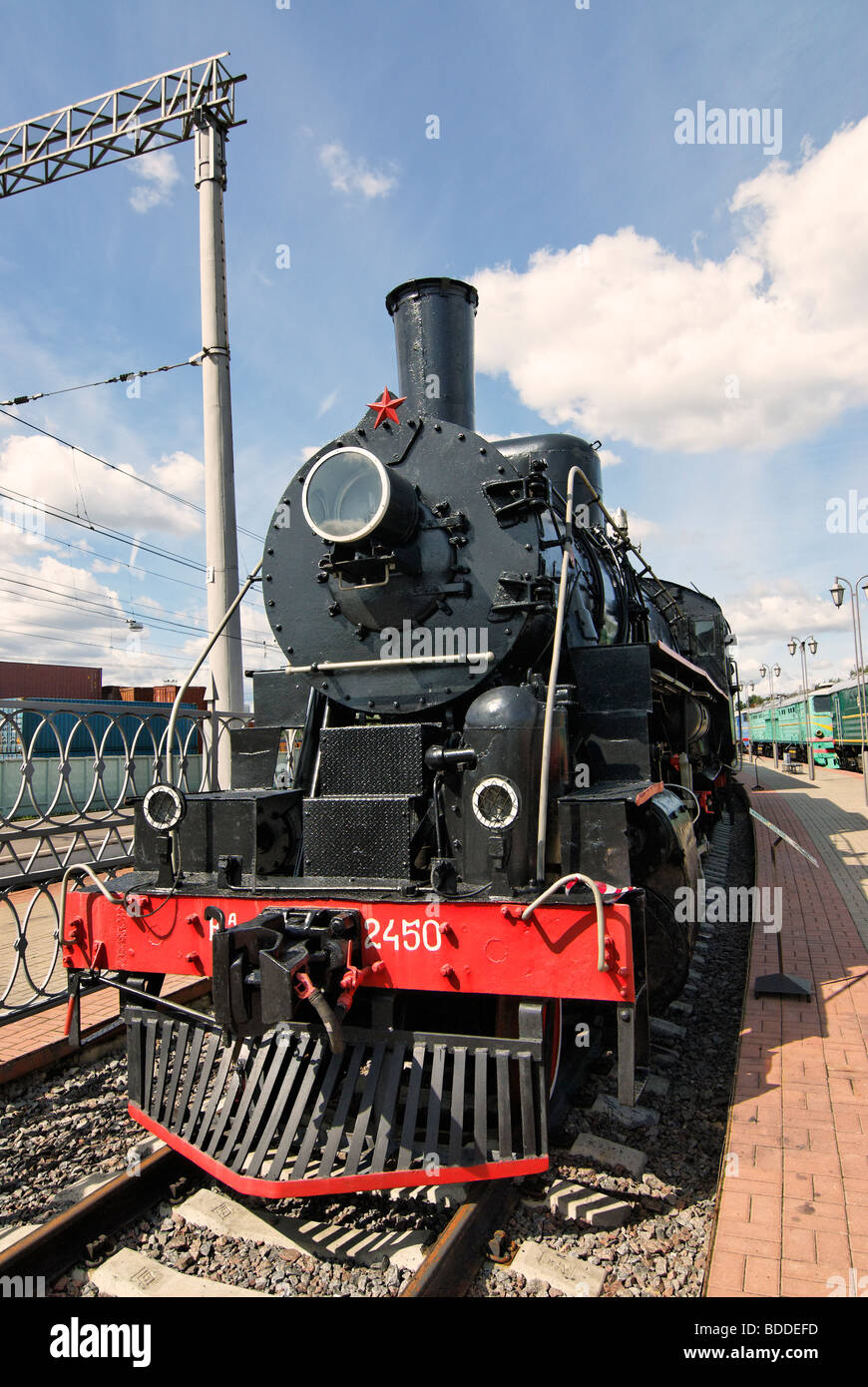 American Second World War steam locomotive Ea-2450 built by Baldwin ...