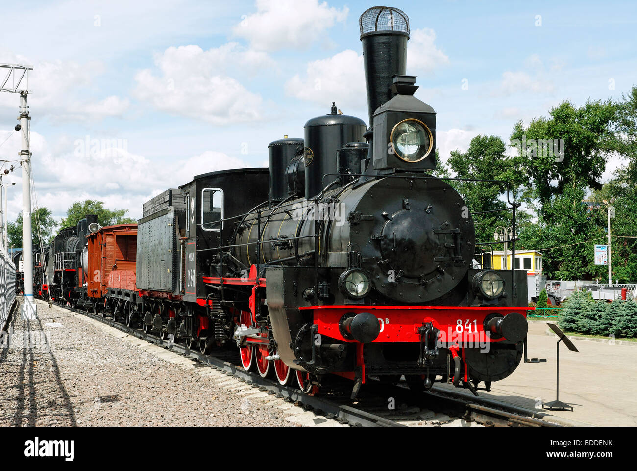 Russian retro steam locomotive Ov-841. Built in 1903 Stock Photo - Alamy