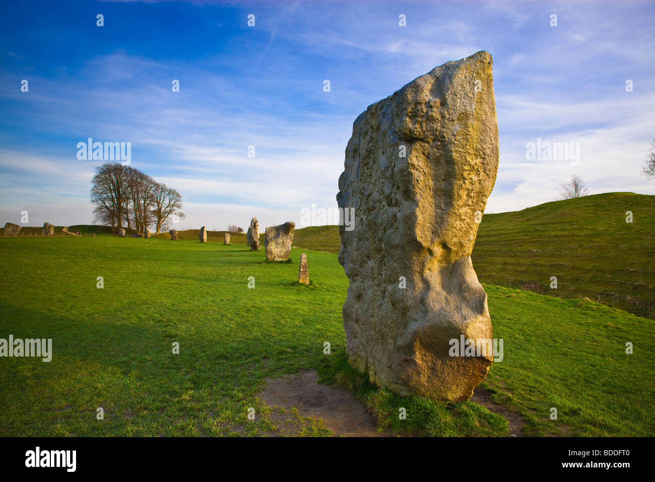 Avebury stone circle Avebury Marlborough Wiltshire England Stock Photo ...