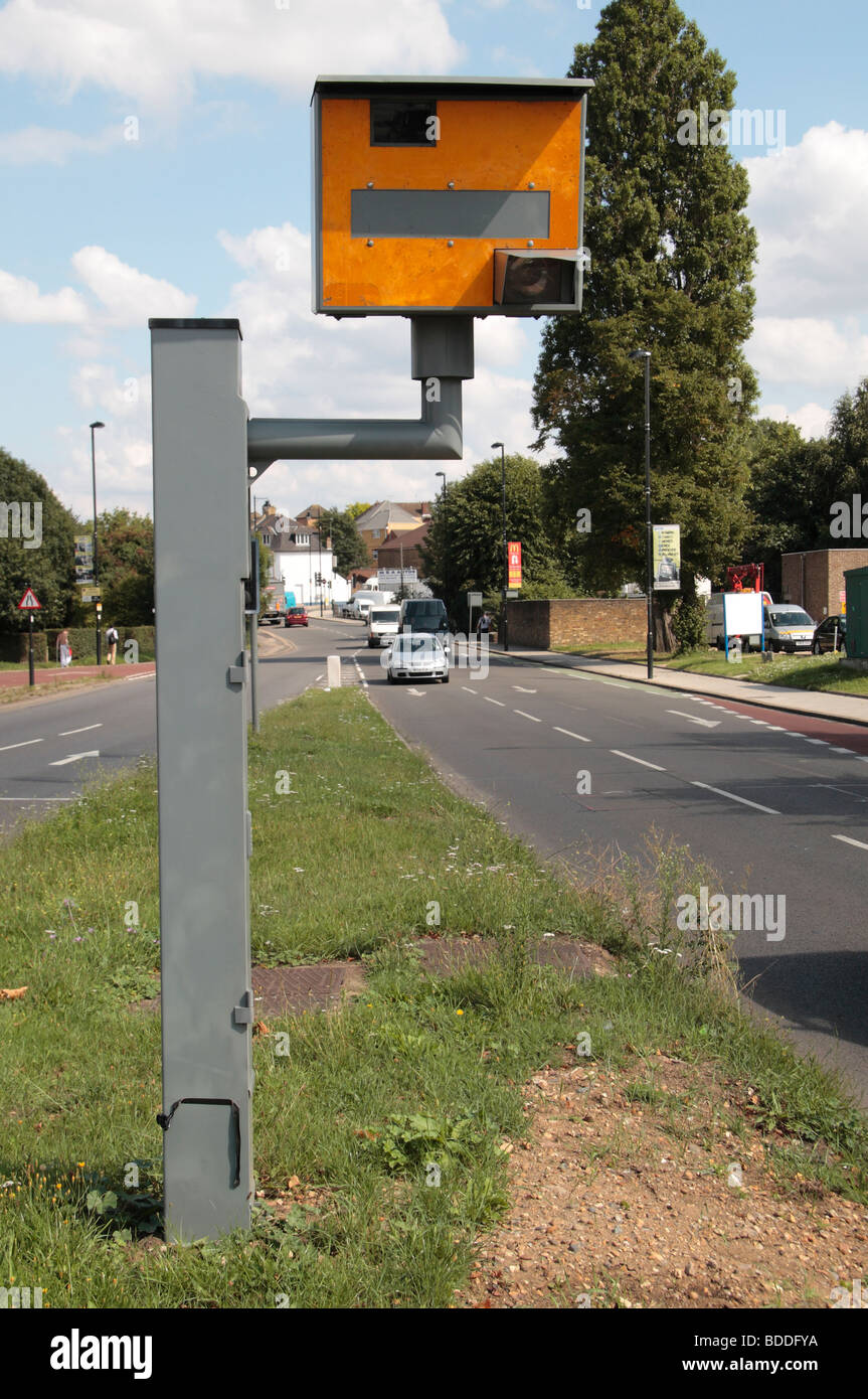 The front of a GATSO speed camera on the Uxbridge Road, outside Ealing ...