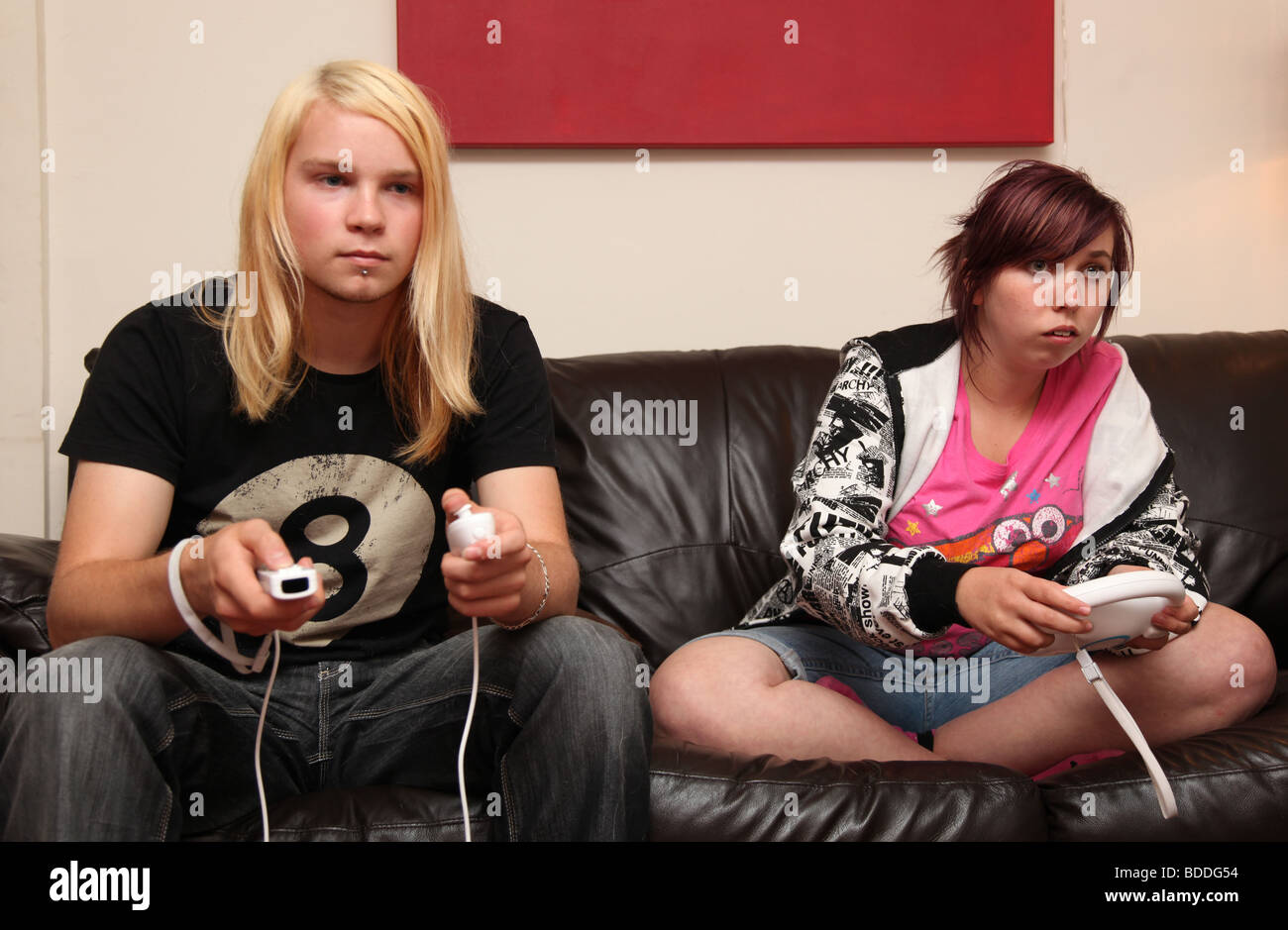 Two 19 Year Olds Playing On A Nintendo Wii Stock Photo Alamy Two 19 Year Olds Playing On A Nintendo Wii Stock Photo Alamy