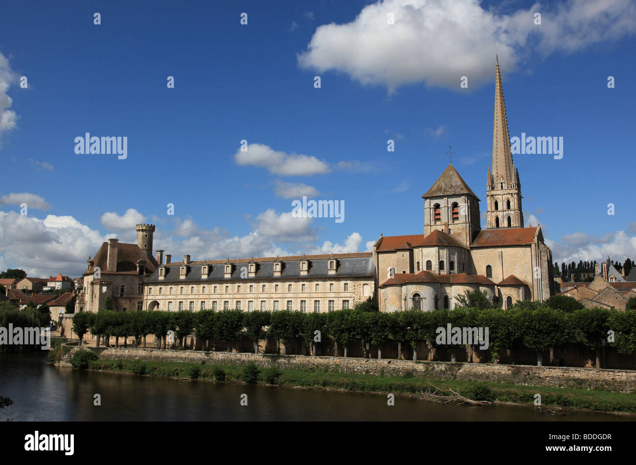 Abbey of Saint-Savin sur Gartempe Stock Photo - Alamy