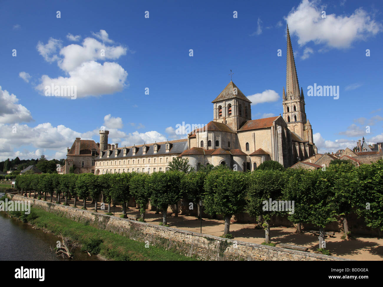 Abbey of Saint-Savin sur Gartempe Stock Photo - Alamy