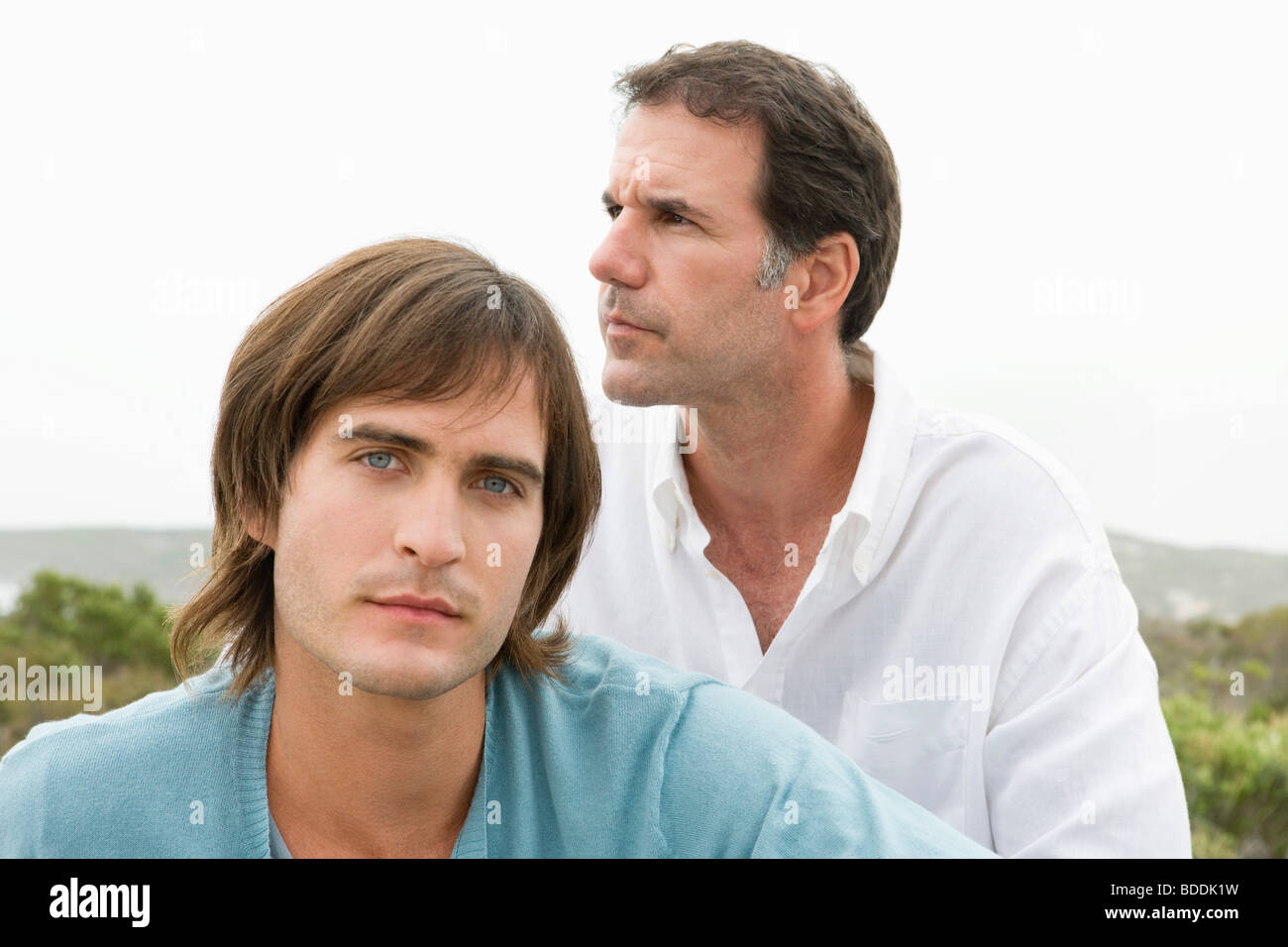 Portrait two caucasian men sitting hi-res stock photography and images ...