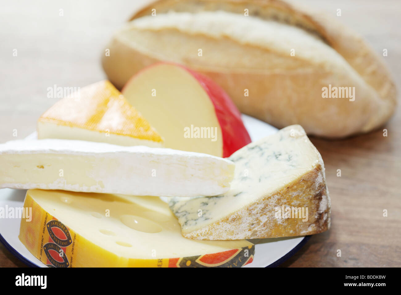 Selection Or Assortment Of Fresh Tasty Cheeses On A Dessert Cheese ...
