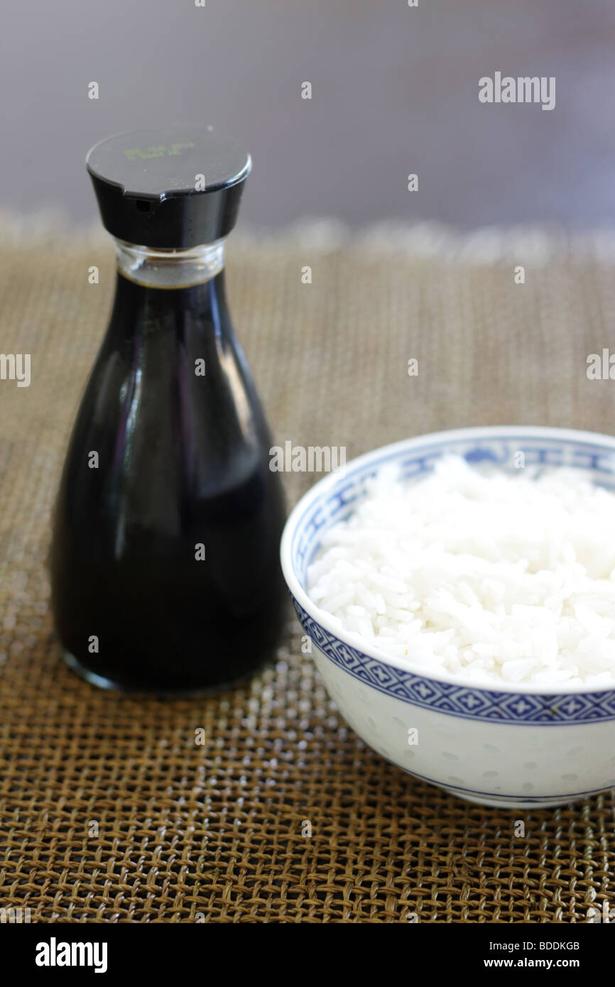 Bowl of Plain Rice Stock Photo - Alamy