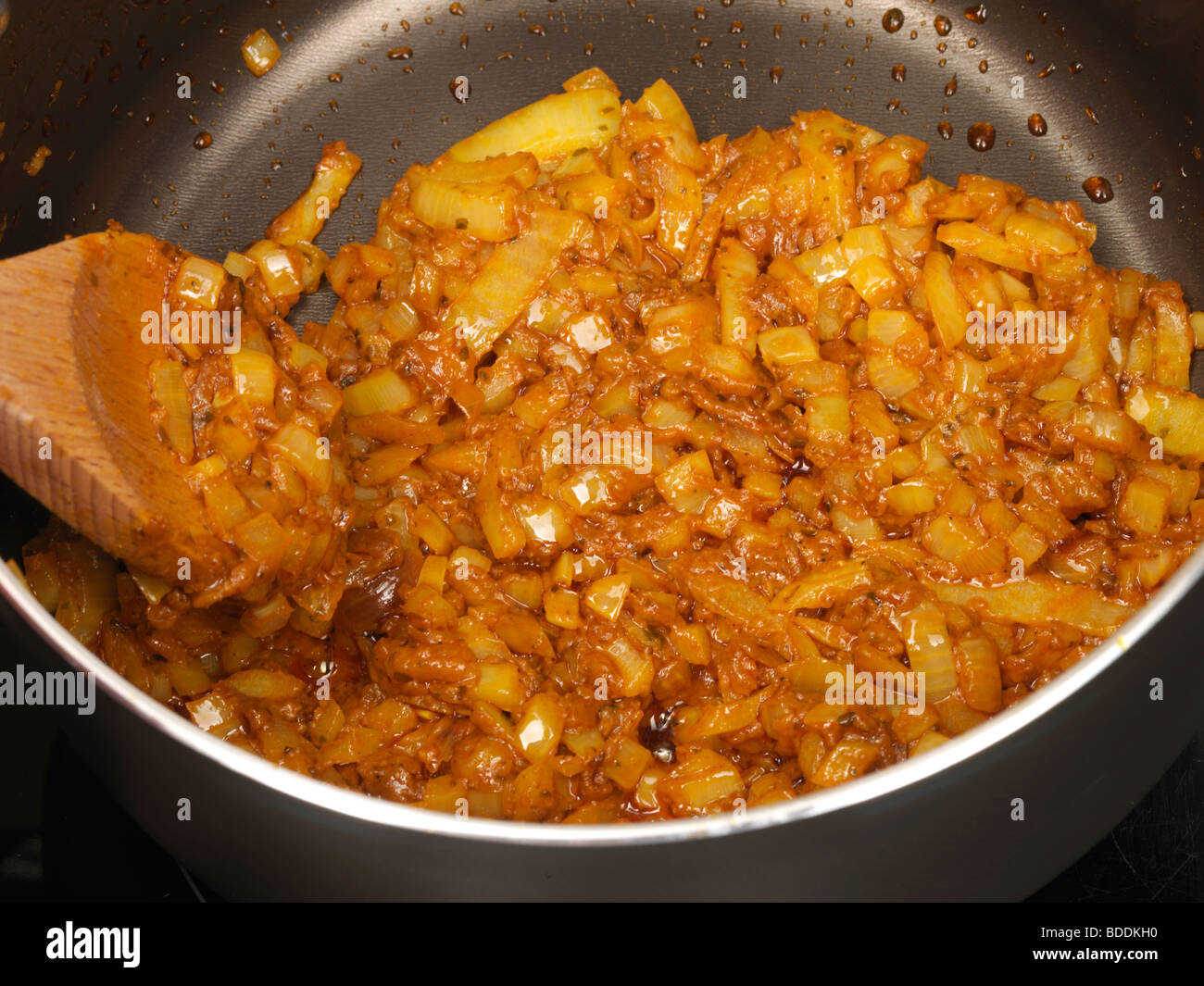 Shot 6 (Cooking Onion in Curry Paste Stock Photo - Alamy