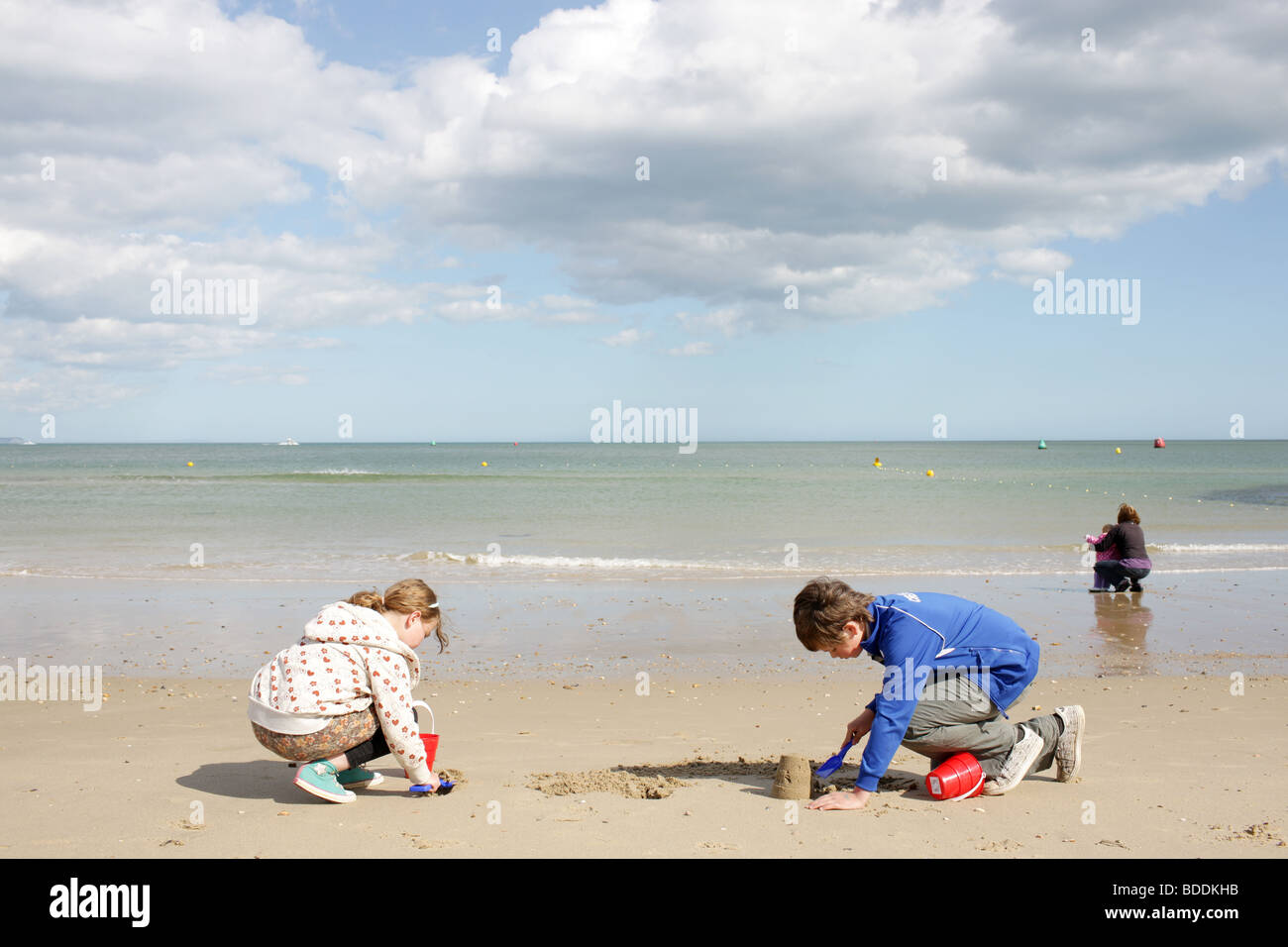 Children Playing at the Beach. Models Released Stock Photo - Alamy