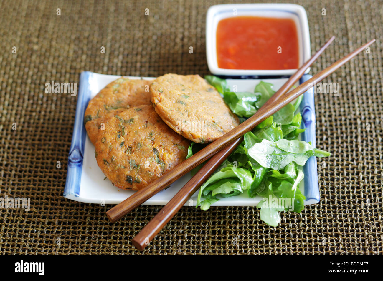 Thai Fish Cakes Stock Photo - Alamy