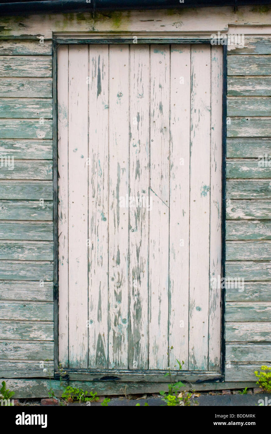 A weathered wooden door Stock Photo - Alamy