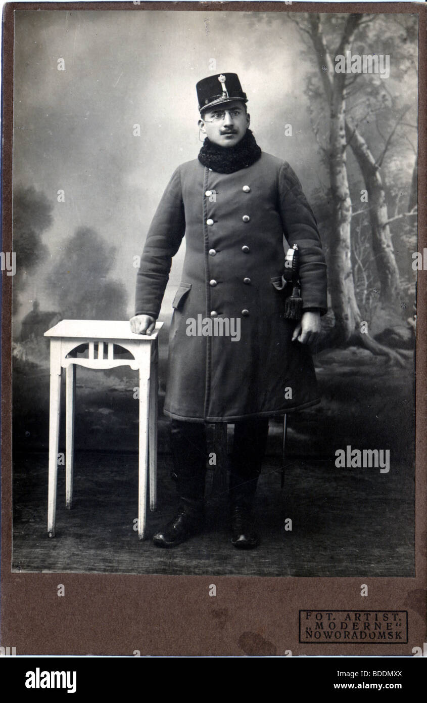 Old photo of an officer of the Austrian-Hungarian army Stock Photo - Alamy