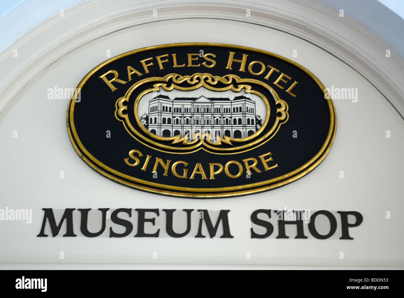 Museum Shop sign, Raffles Hotel, Singapore Stock Photo - Alamy