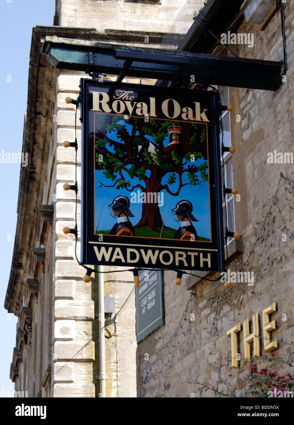 The Royal Oak Pub sign Burford Oxfordshire Stock Photo - Alamy