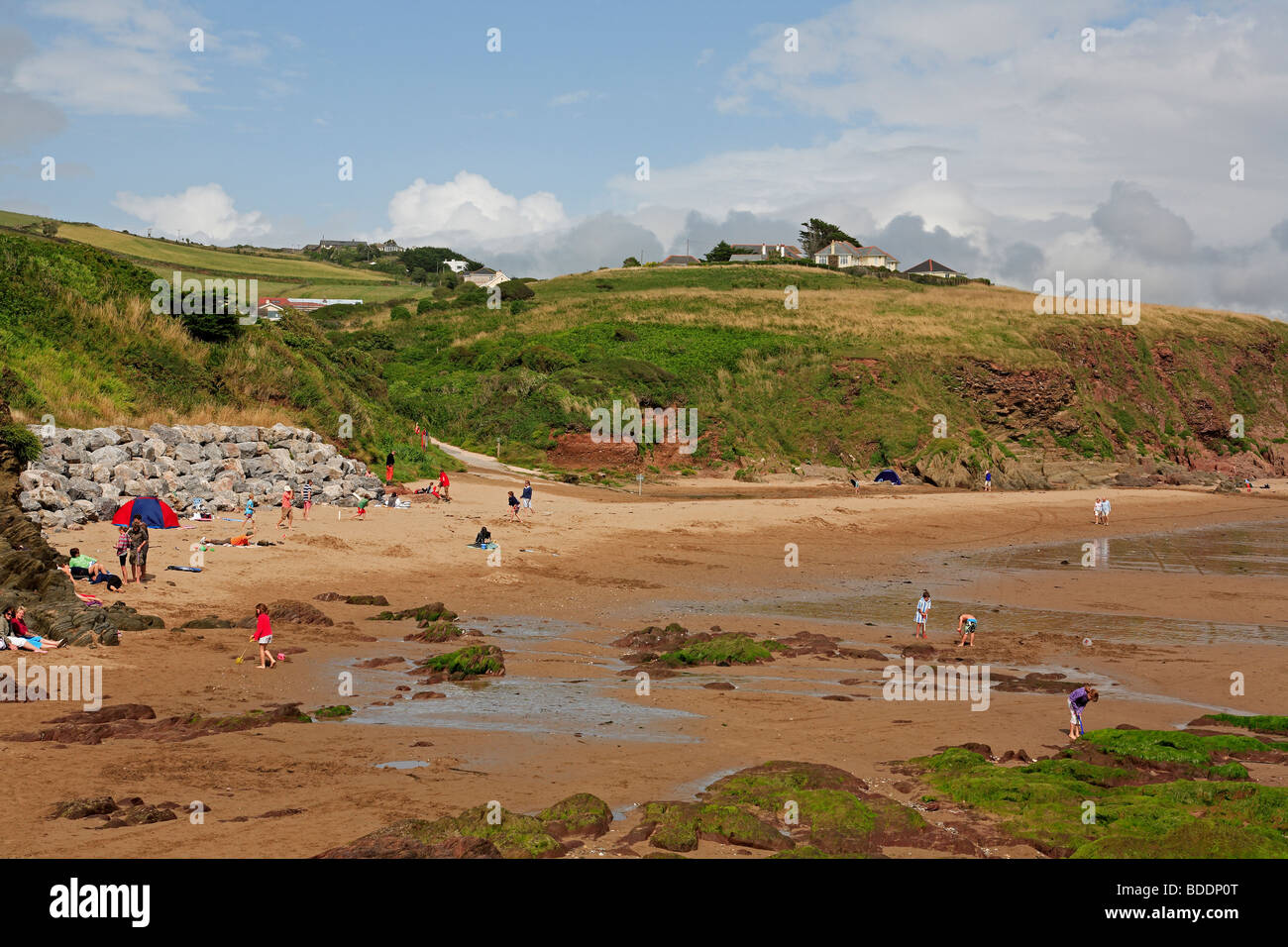 2571. Bigbury-on-Sea beach, Devon Stock Photo - Alamy