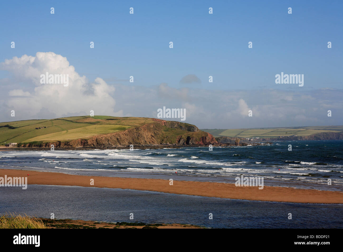 2576. Bigbury-on-Sea beach, Devon Stock Photo - Alamy