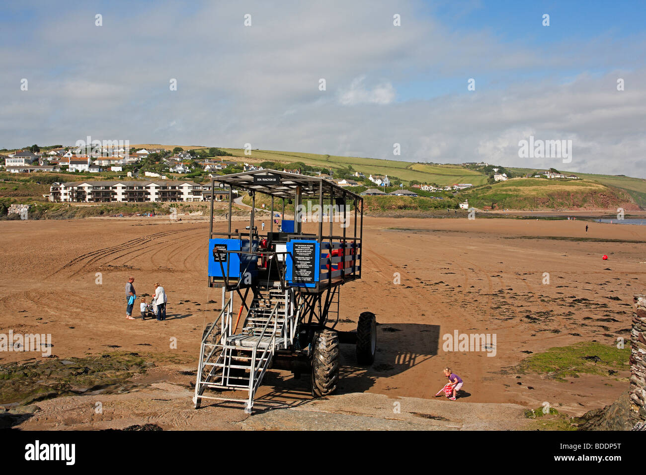 Burgh island sea tractor hi-res stock photography and images - Alamy