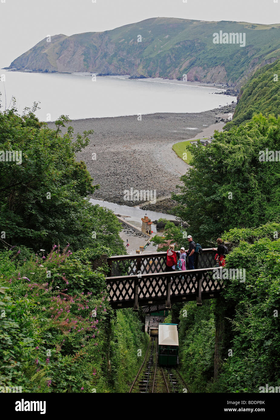 2665. Cliff Railway, Lynton, Devon Stock Photo - Alamy