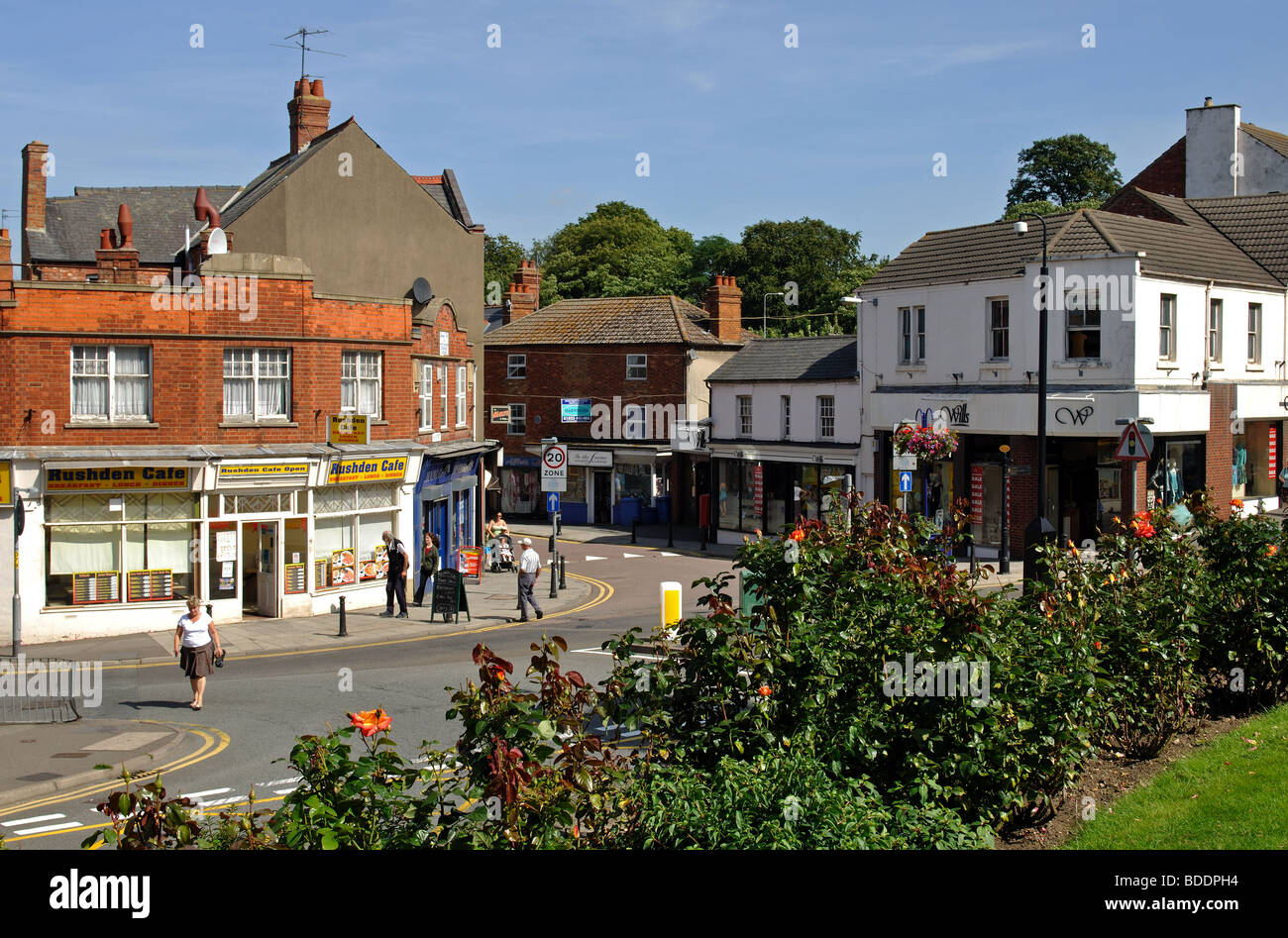 High Street, Rushden, Northamptonshire, England, UK Stock Photo - Alamy