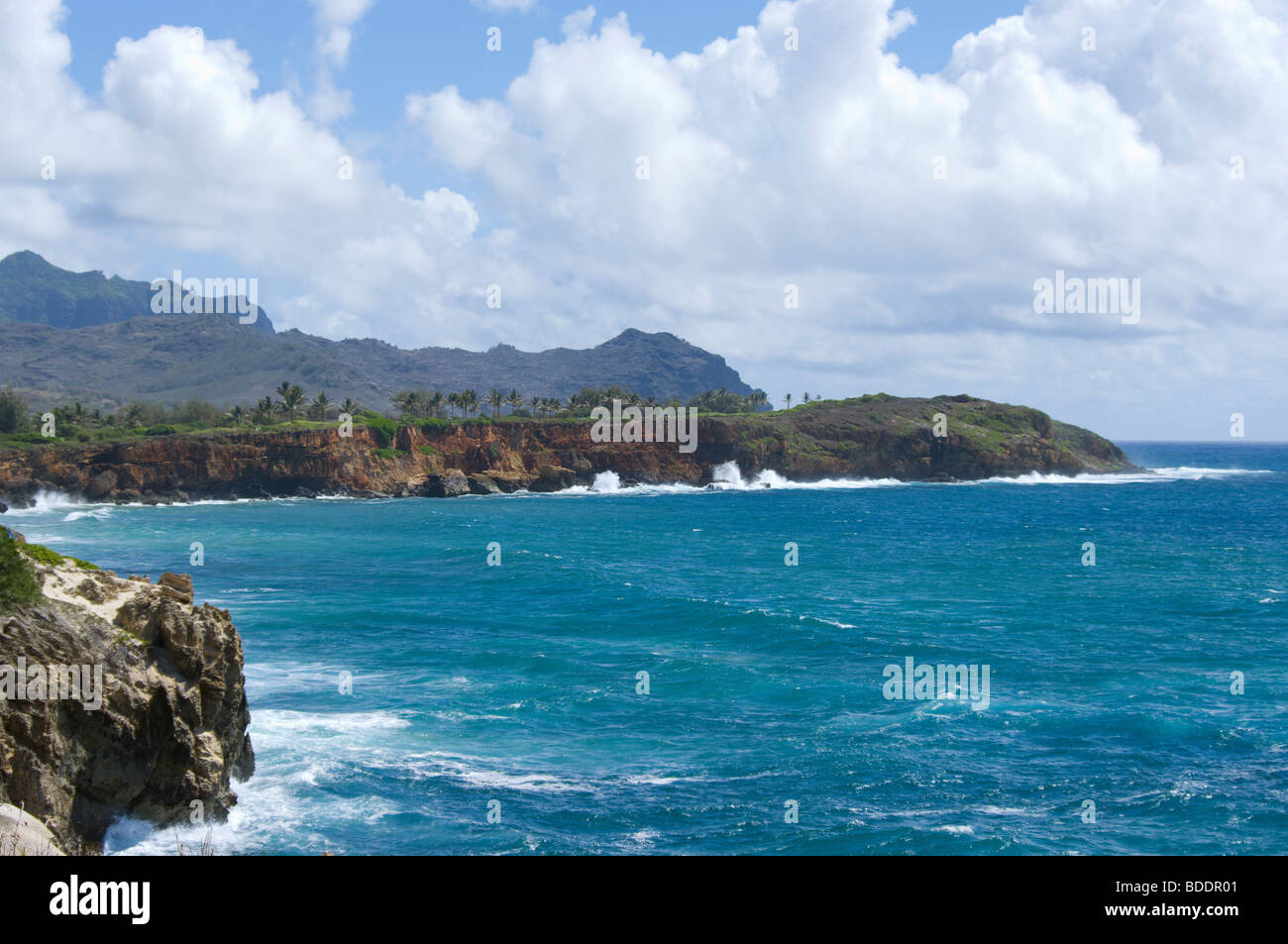 Punahoa Point Kauai HI Stock Photo - Alamy