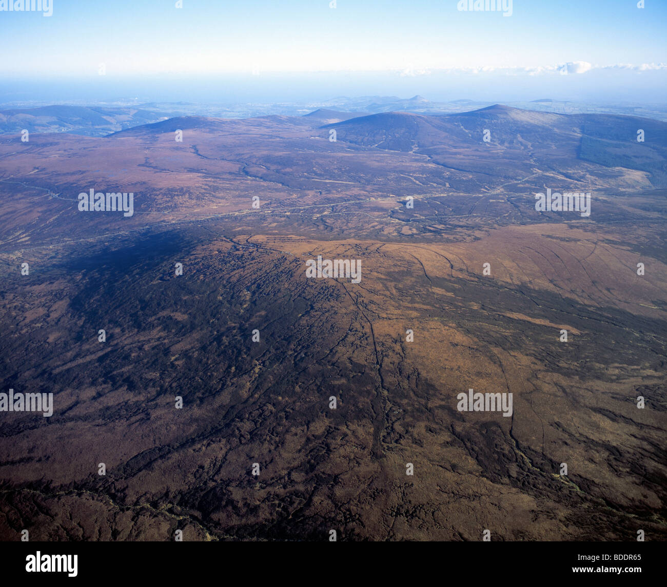 The Sally Gap area in the Wicklow mountains of eastern Ireland. Beyond ...