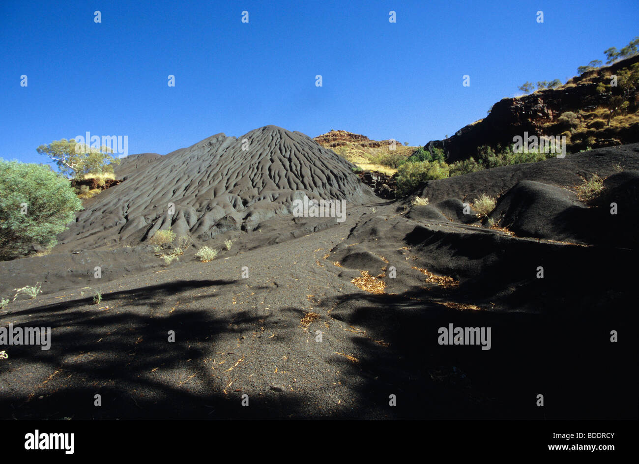 The abadoned site of the Wittenoom asbestos mine, in the Hamersley ...