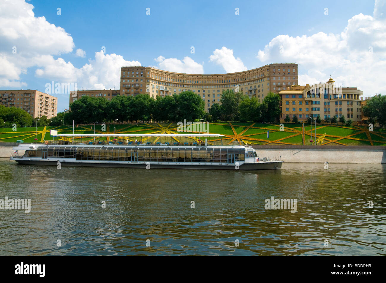 river motor ship on Moscow-river Stock Photo - Alamy