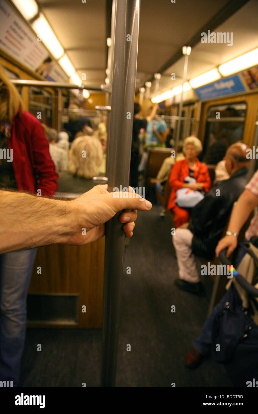 Muenchen people on train hi-res stock photography and images - Alamy