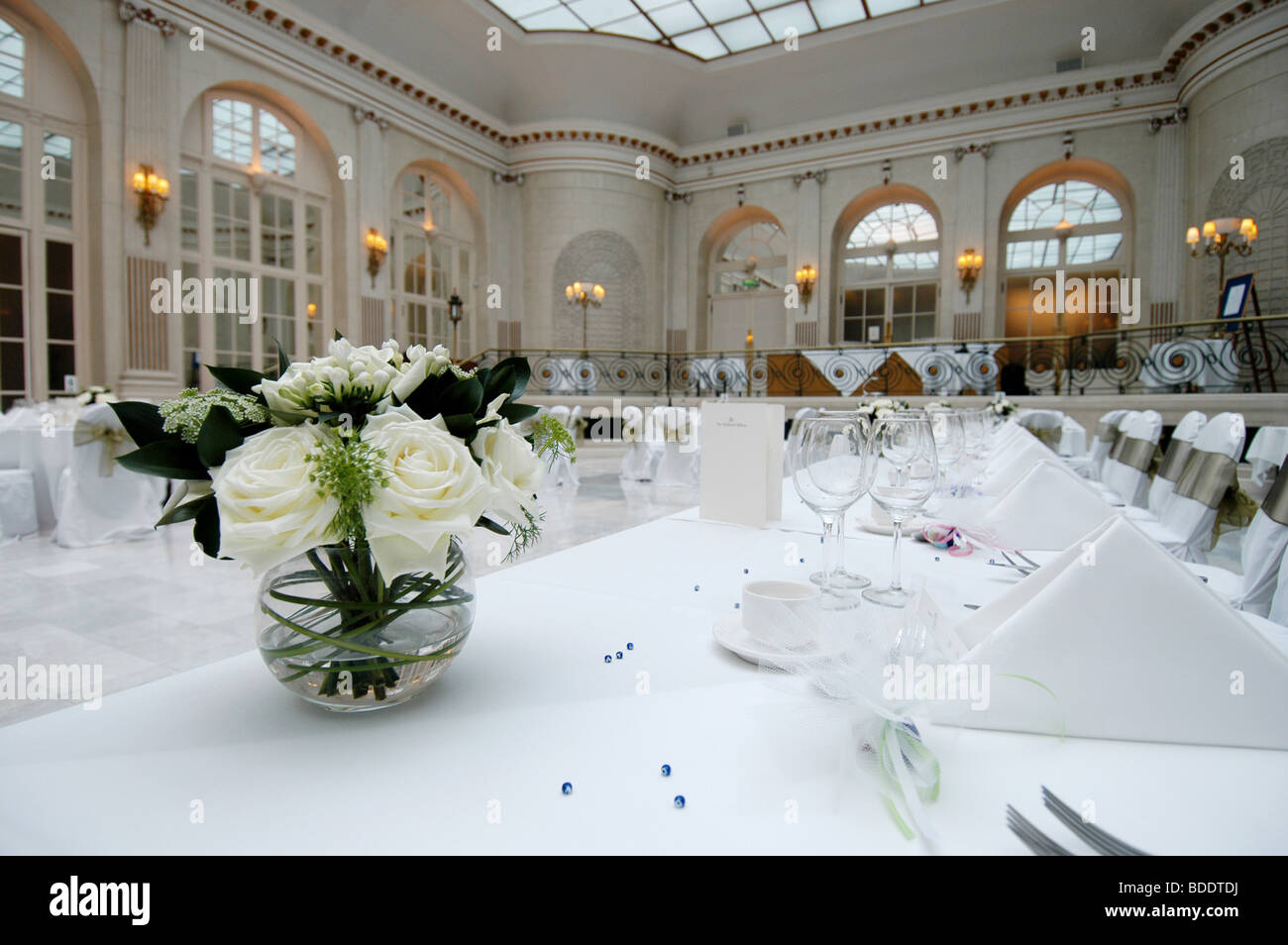 Wedding reception in a hotel Stock Photo - Alamy