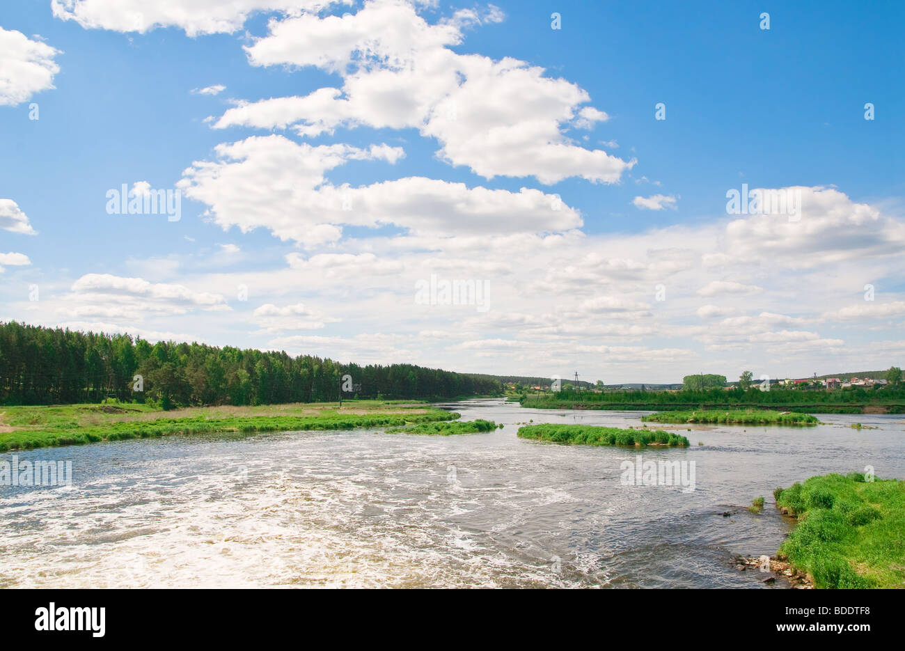 river and summer nature Stock Photo - Alamy