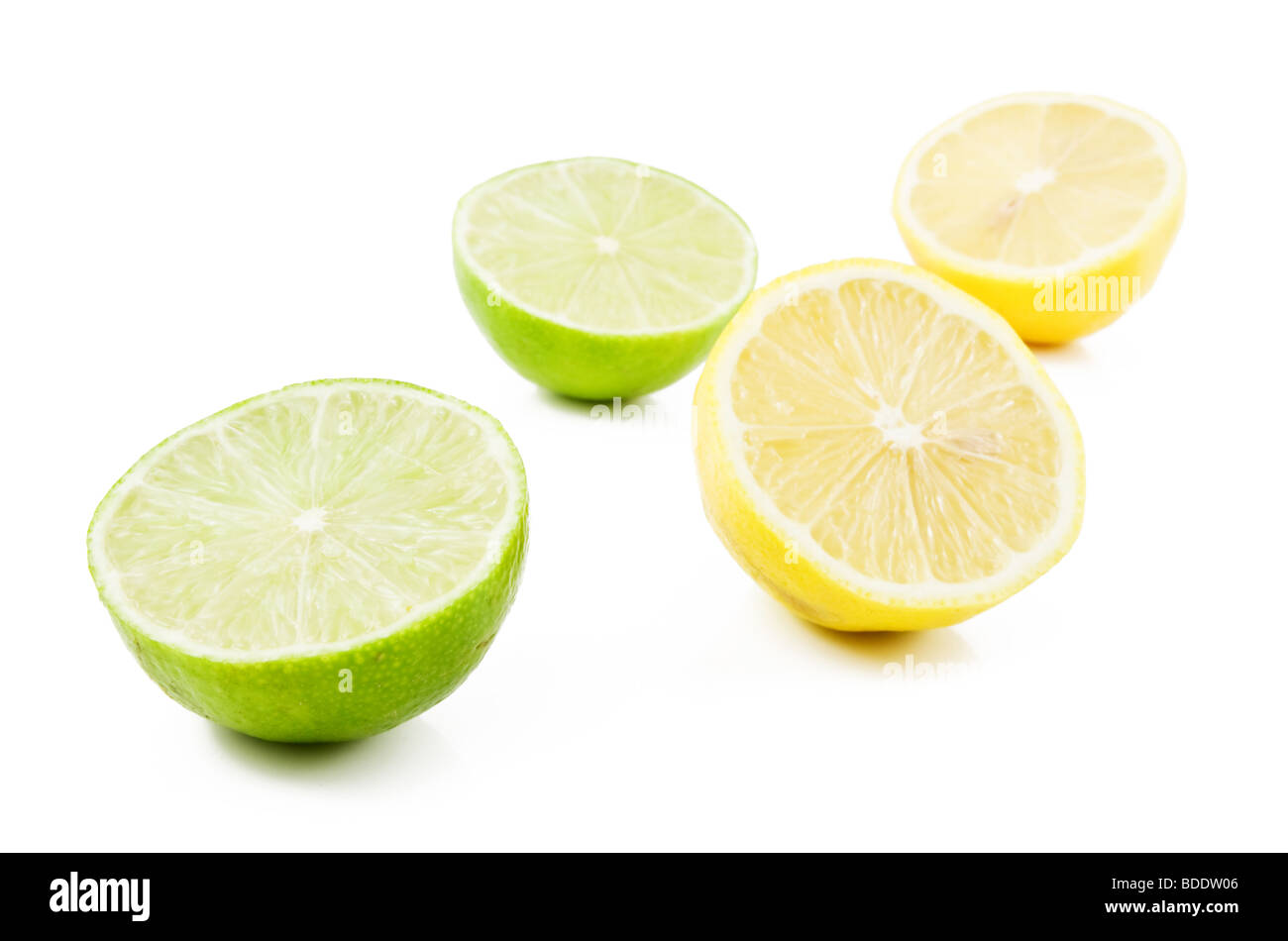 Yellow limes Cut Out Stock Images & Pictures - Alamy