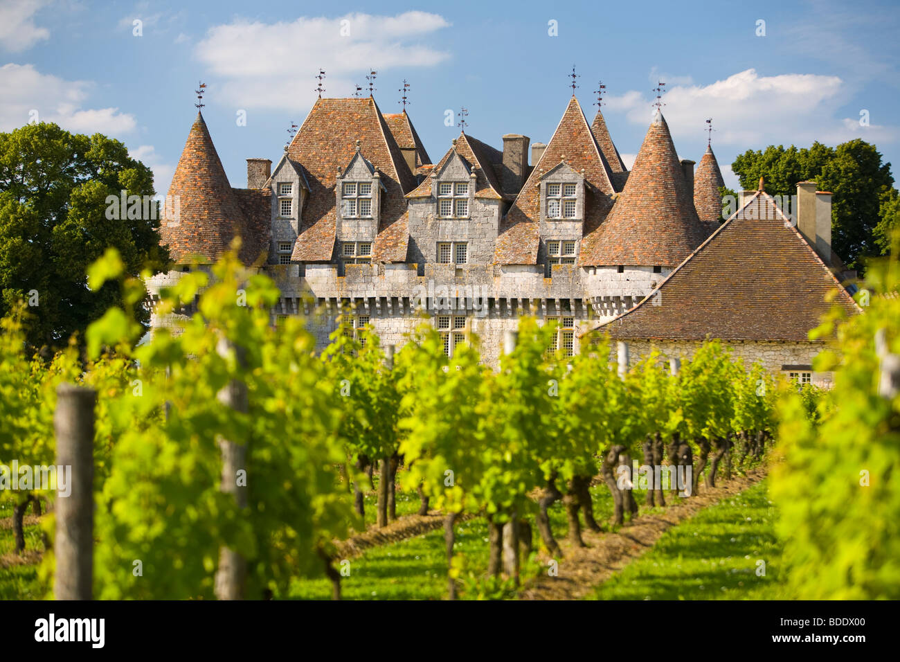 The Chateau de Monbazillac in the Region Dordogne, France Stock Photo ...