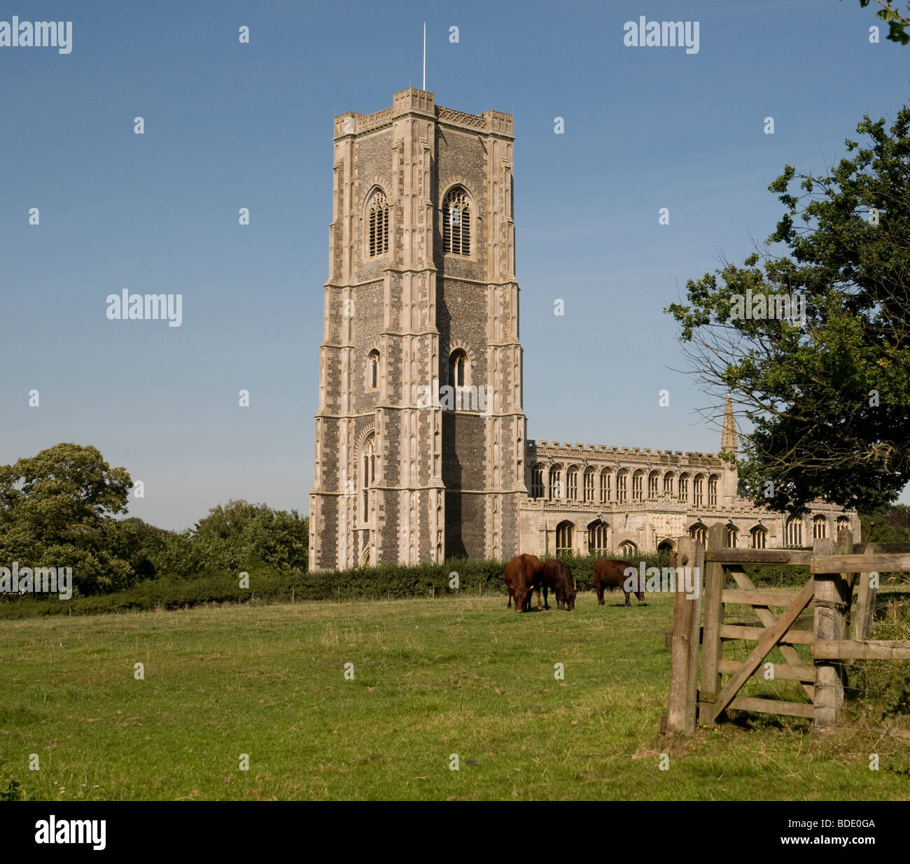 St Peter's and St Paul's church in Lavenham, Suffolk, England Stock ...