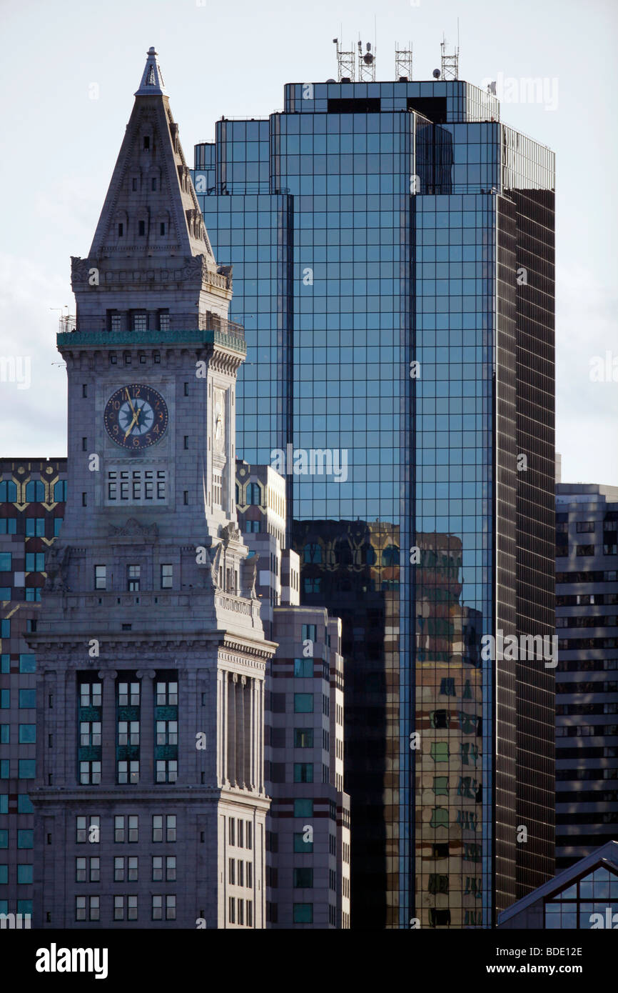 Custom House Tower, Boston skyline Stock Photo - Alamy