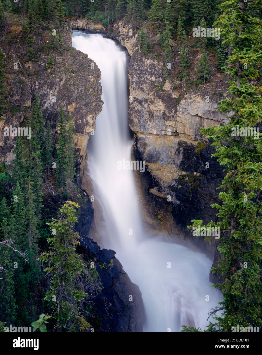 Falls of the Pool Mount Robson Provincial Park British Columbia Canada ...