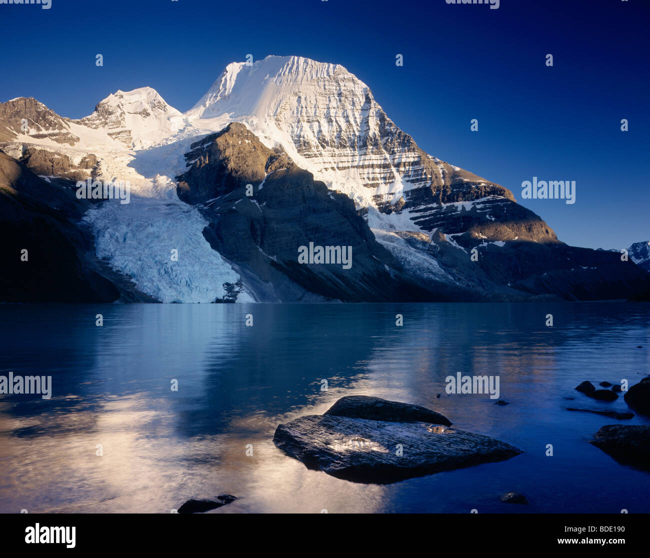 Mount Robson from Berg Lake, Mount Robson Provincial Park British ...