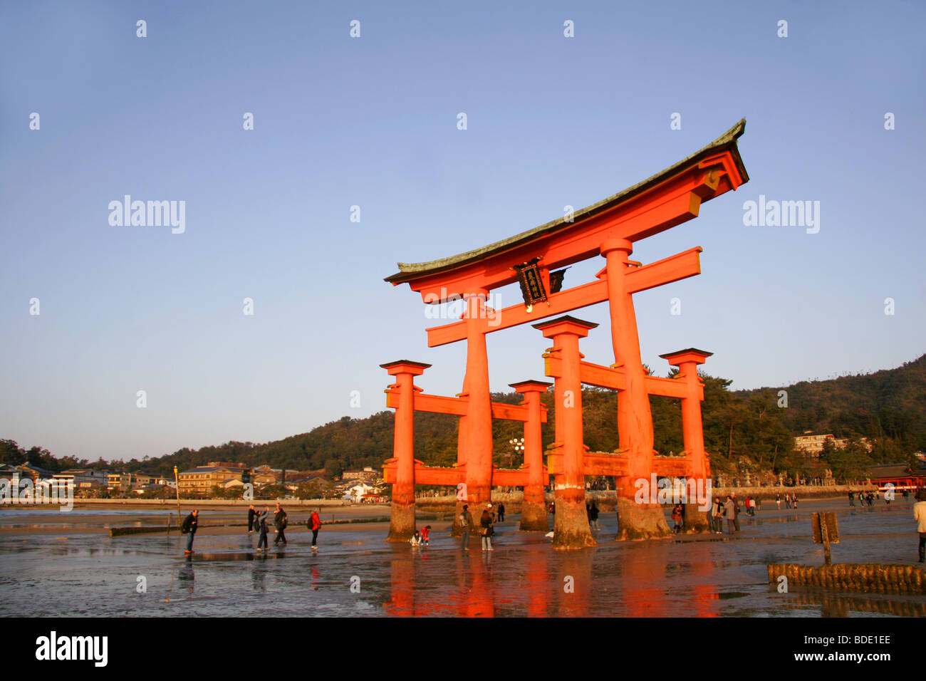 The famous Torii gate at Miyajima, Japan Stock Photo - Alamy