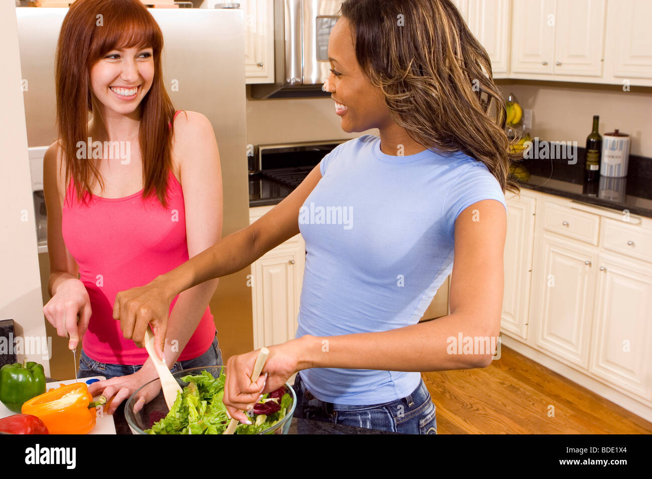 Tossing a salad hi-res stock photography and images - Alamy