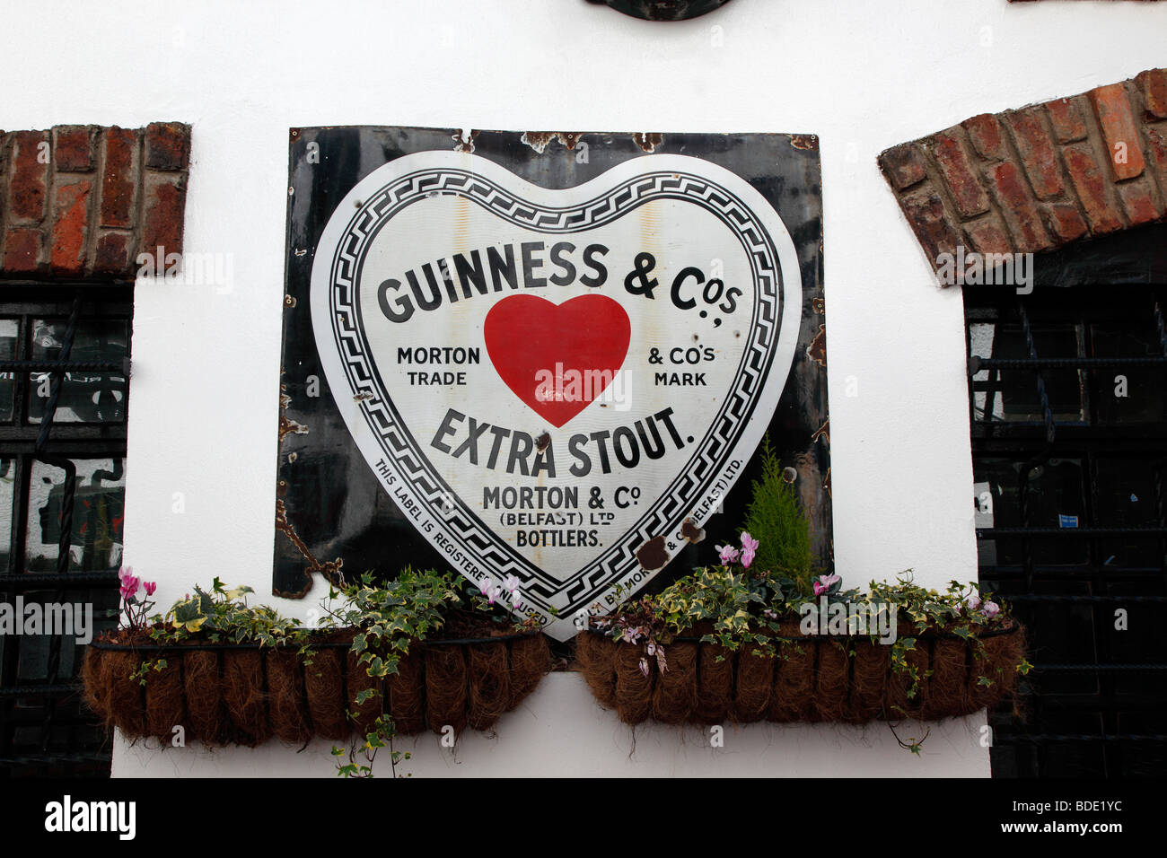 IRELAND, North, Belfast, Cathedral Quarter, Commercial Court, Old metal ...