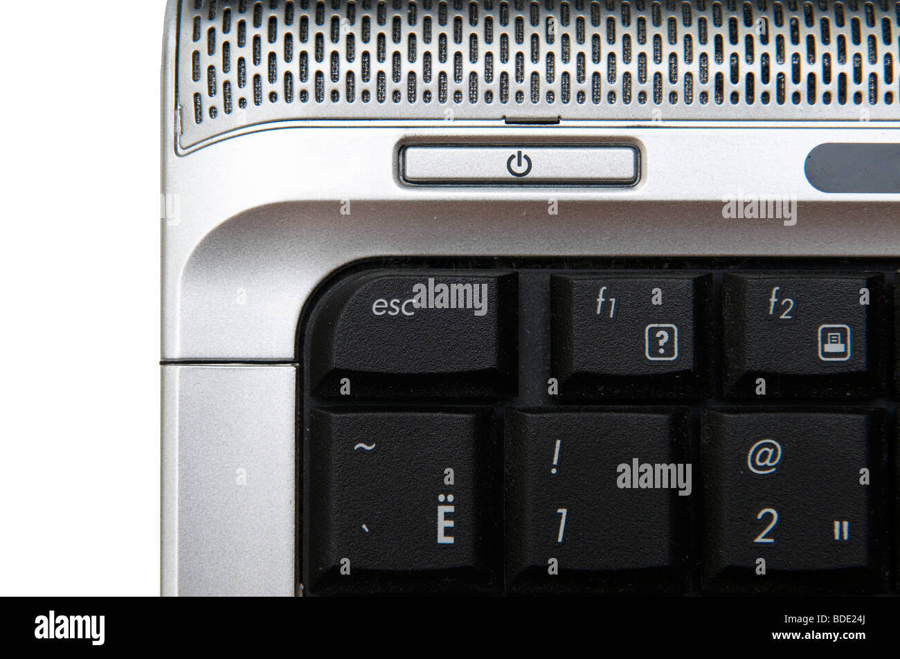 Black laptop keyboard close up view Stock Photo - Alamy