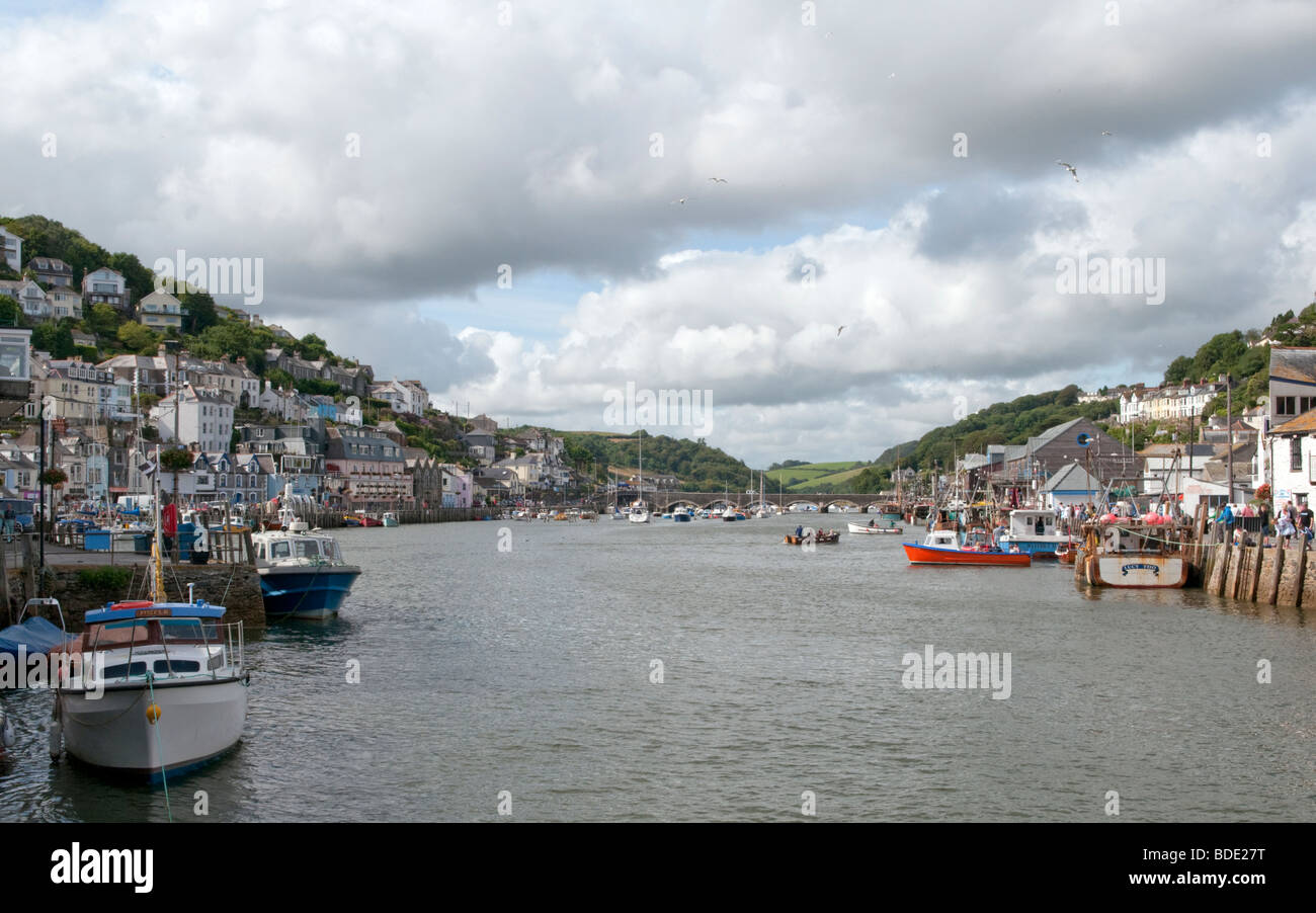 Fishing village of Looe South East Cornwall England Stock Photo - Alamy