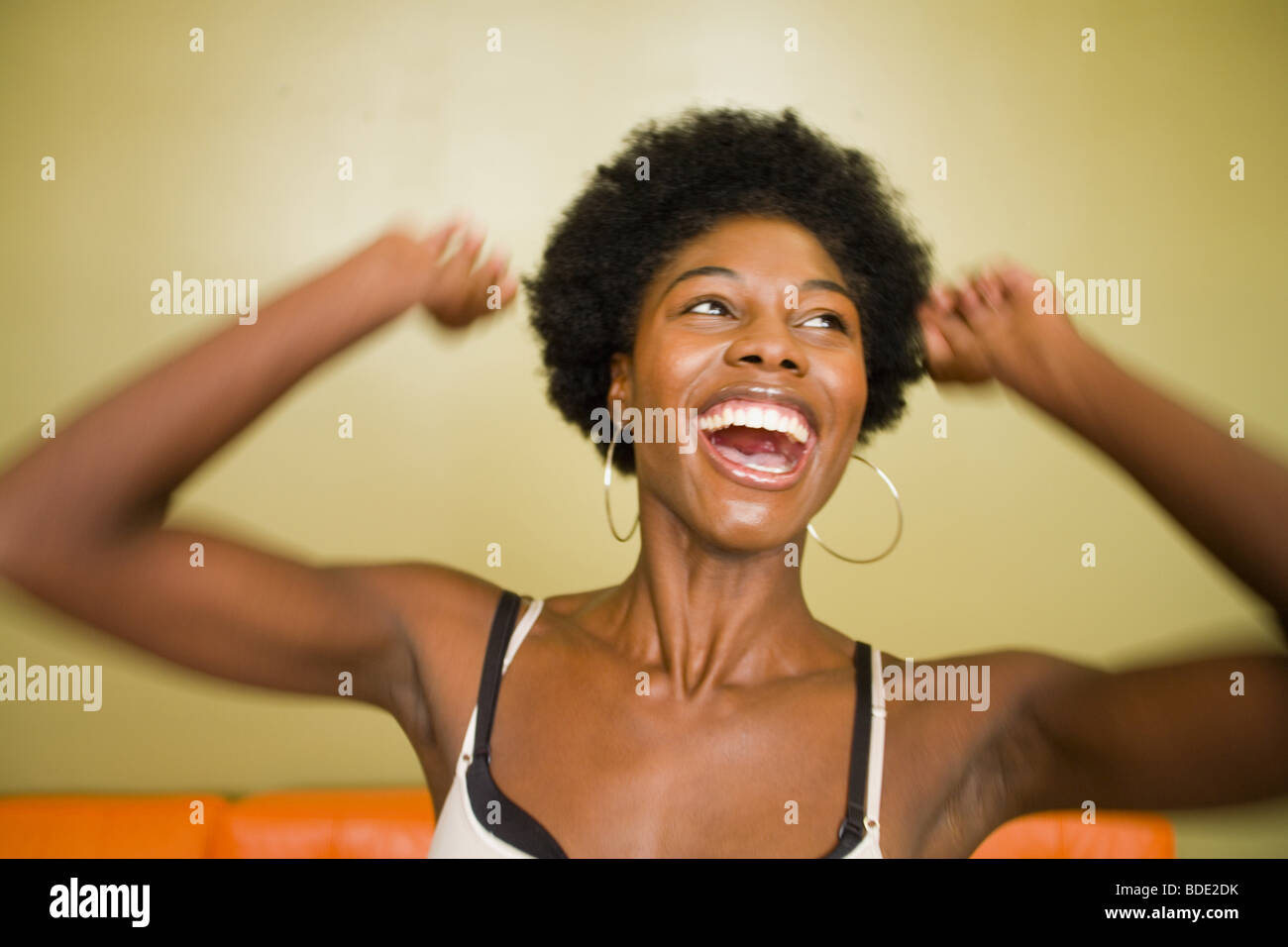 Expressing delight hi-res stock photography and images - Alamy