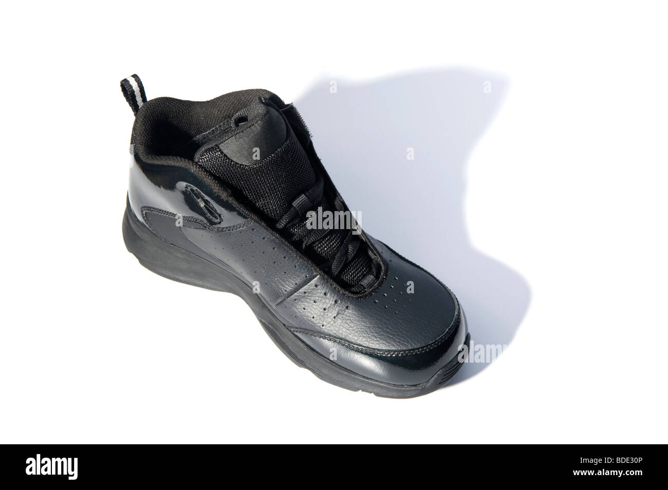 object on white - Sport shoes close up Stock Photo - Alamy