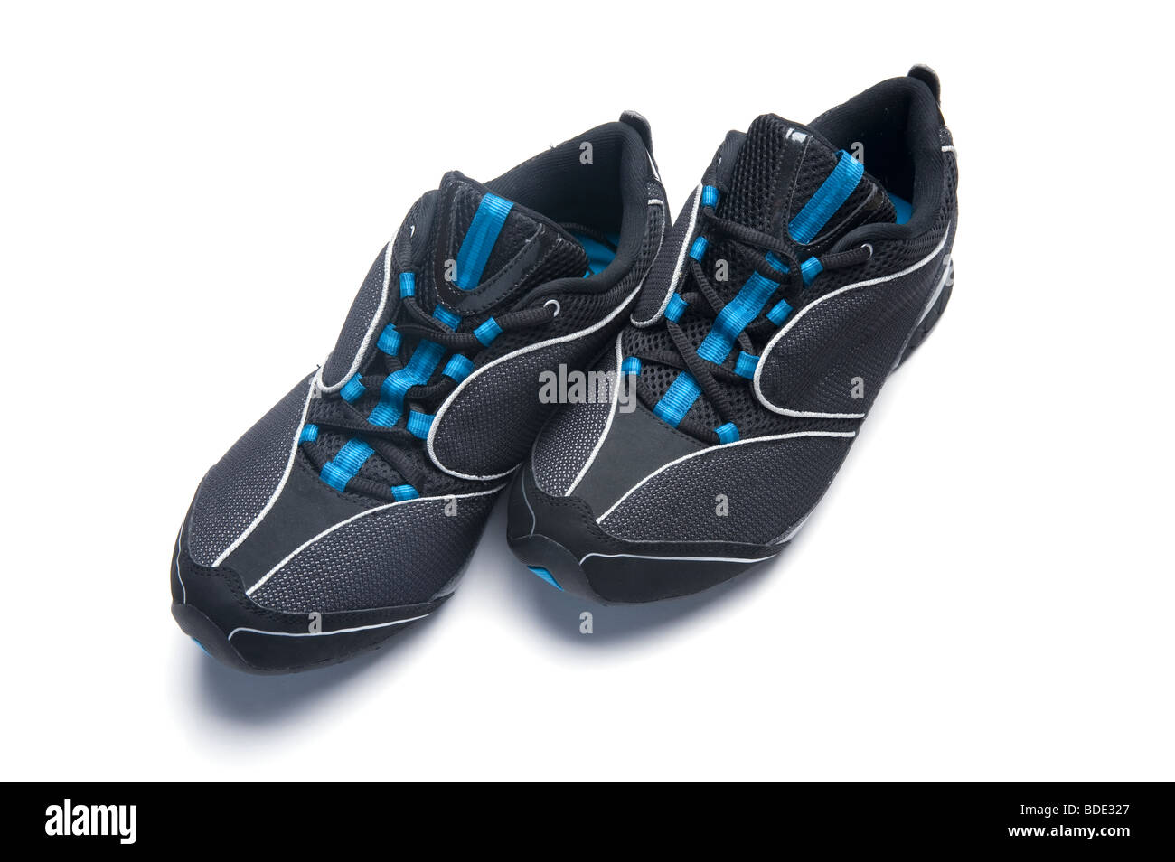 object on white - Sport shoes close up Stock Photo - Alamy