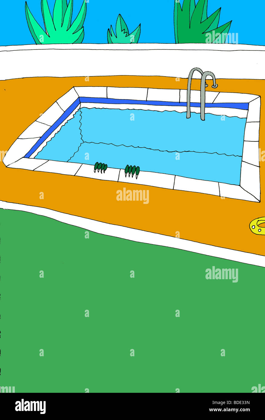 Monster in swimming pool hi-res stock photography and images - Alamy