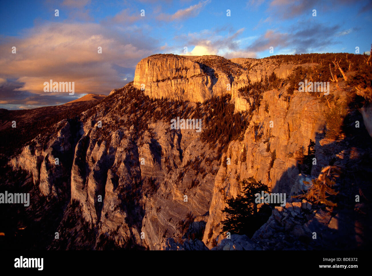 Sunset on Mt. Washington, Great Basin National Park, Nevada, USA Stock ...