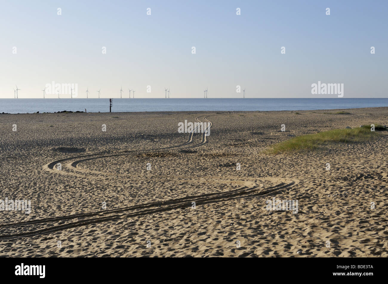 Norfolk beach at Caister-on-Sea by the North Sea, UK Stock Photo - Alamy