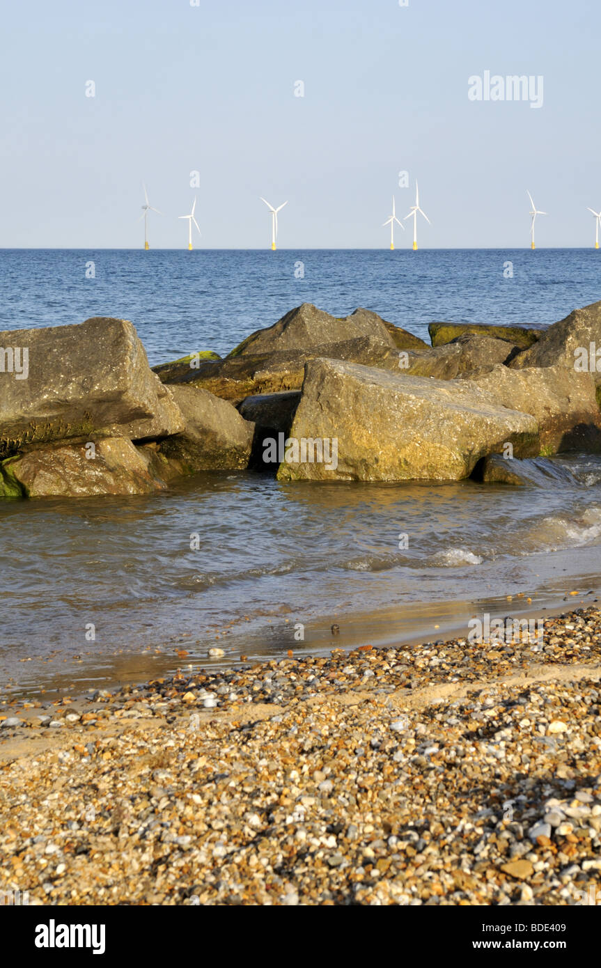 Offshore wind farm in the North Sea, Norfolk, UK Stock Photo - Alamy