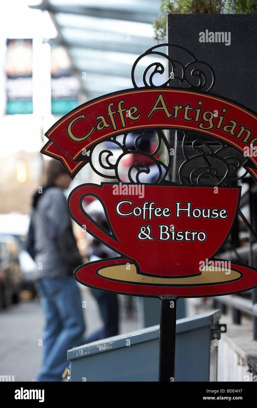 Espresso cafe entrance hi-res stock photography and images - Alamy